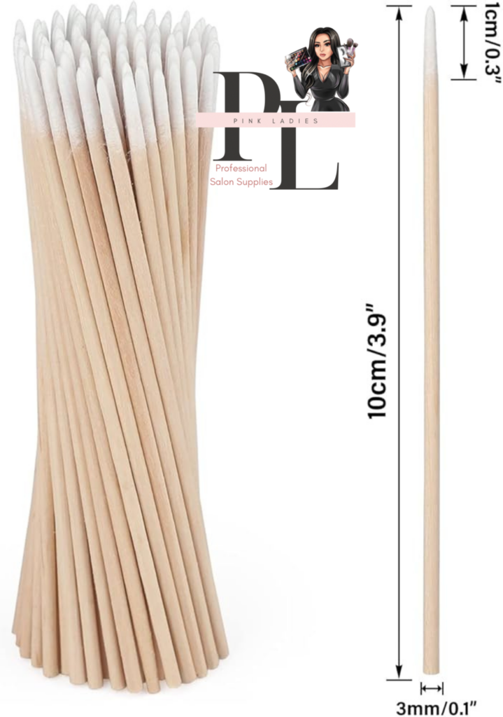 Pink Ladies Wooden Micro Brush Swab (100s) - GoldStrandBW